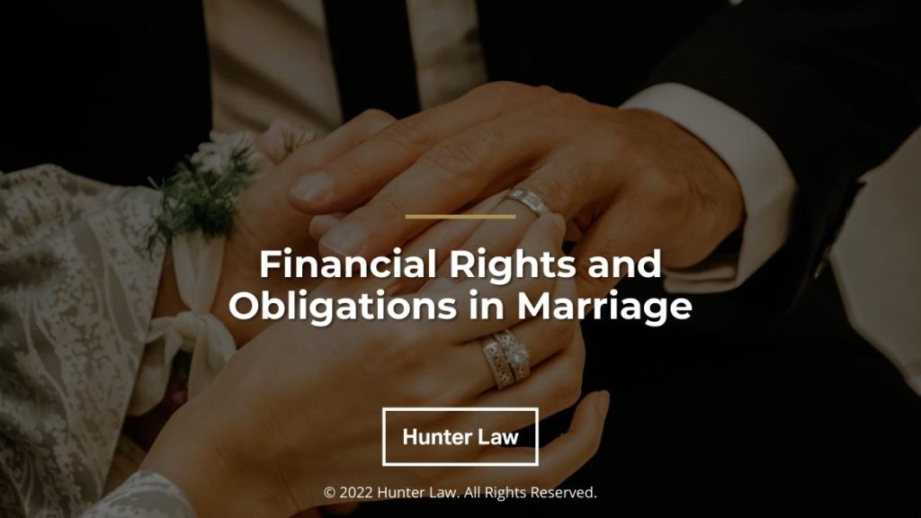 Financial Rights and Obligations in Marriage in Florida